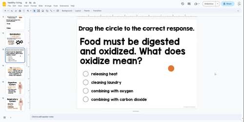 Healthy Living Interactive Lesson by Kayla Renee' - Bright in the Middle