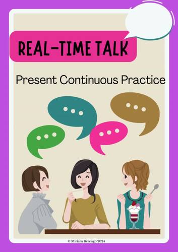 Present Continuous Conversations: Fill-in-the-Blanks & Role-Play Activities