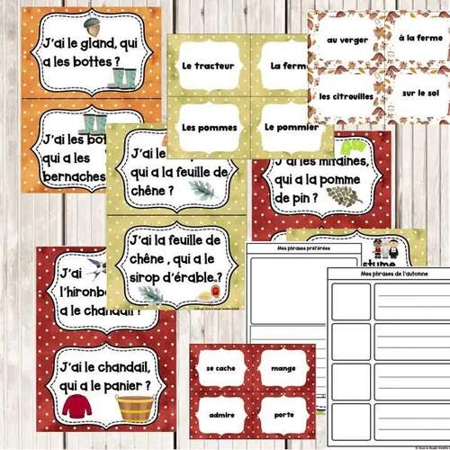 L'AUTOMNE French Literacy Bundle | TPT