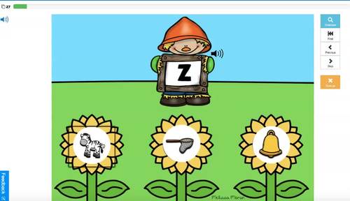 Fall Beginning Sounds BOOM Learning™– Digital Task Cards by Melissa Moran