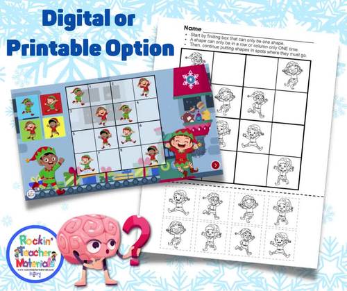 Sudoku Puzzles - Winter Problem Solving Brainteasers - Digital and ...