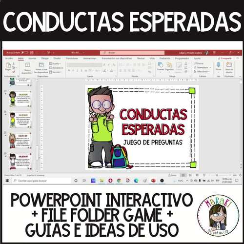 CONDUCTAS ESPERADAS EN EL COLEGIO: Minilección interactiva en español. 1-5