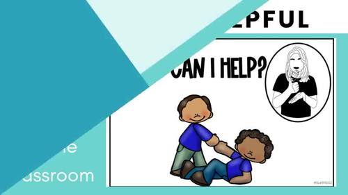 ASL Positive Behavior | I am helpful by Mrs Burgen's Sign Me Up