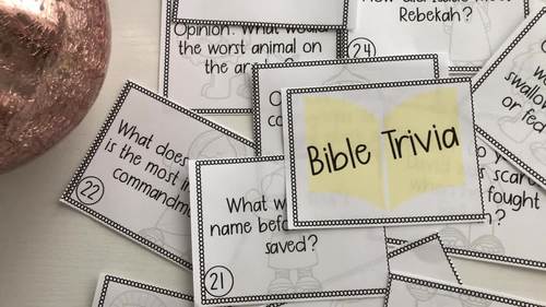 Kaboom! Bible Trivia Game for Easter + Holy Week by Becca's Bible Class