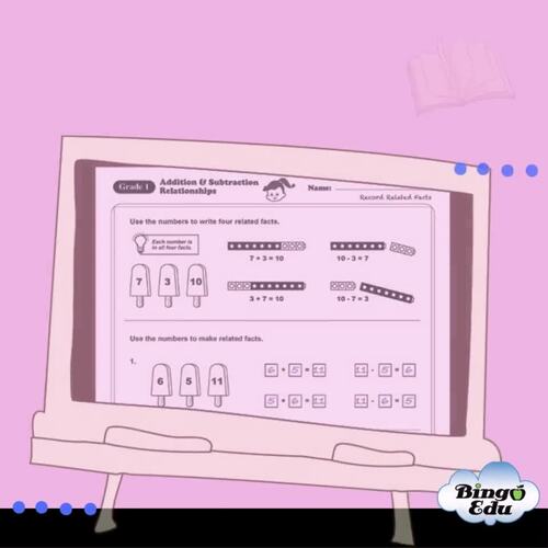 GRADE 1 MATH: Unit 13 Addition & Subtraction Relationships (Learn ...