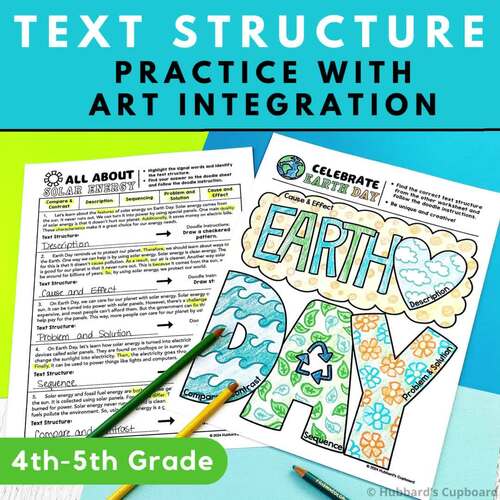Text Structure Earth Day Activities Reading Comprehension Passages ...