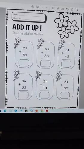 Summer Activities with Add It Up! Double-Digit Addition (No Regrouping)