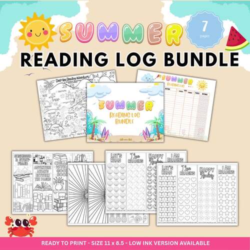 Summer Reading Logs | Reading Activities | Reading Challenge | Reading ...