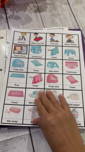 1,000 lot communication pictures cards Speech therapy ABA PEC black ...