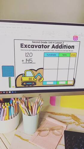 Total Math Unit 4 Add & Subtract Within 1,000 Concept & Models Bundle ...