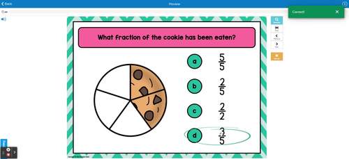 Fractions Boom Cards | Digital Fractions Practice | Real World Fractions