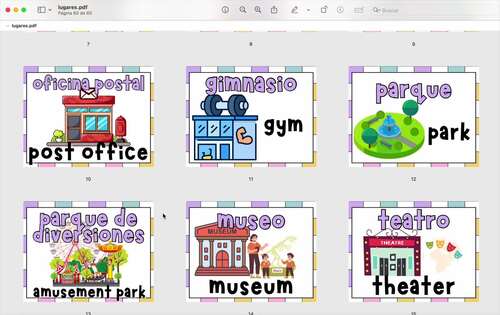 Community places and stores TIENDAS bilingual FLASHCARDS (SPANISH ...