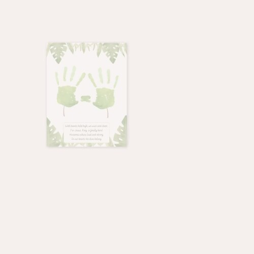 Palm Sunday Handprint Art Printable, Kids Toddler Craft Activity ...