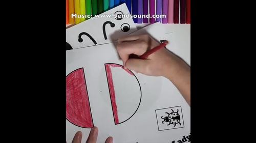 Cut and Paste Ladybug Art Craft Spring Activity Fine Motor Scissor Skills