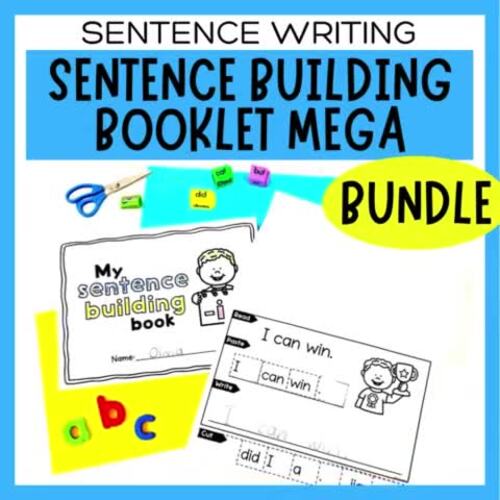 Word Family Sentence Building Booklet Mega Bundle by Little Learner Hub