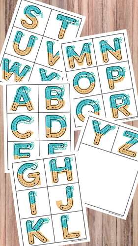 Ocean Alphabet A-Z Handwriting and Vocabulary Practice PreK and ...