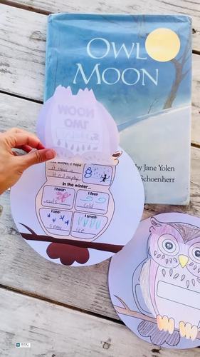 Owl Moon by Jane Yolen: Winter Nature Book Craft Activity Hope, Senses, ELA