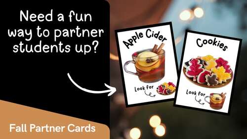 Fall/Halloween Partner Cards! by HolmRoom | TPT