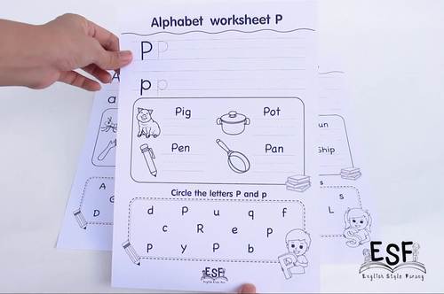 Alphabet Worksheets by Mr Es Specialties | TPT