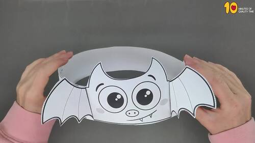 Bat Headband Craft by 10 Minutes of Quality Time | TPT