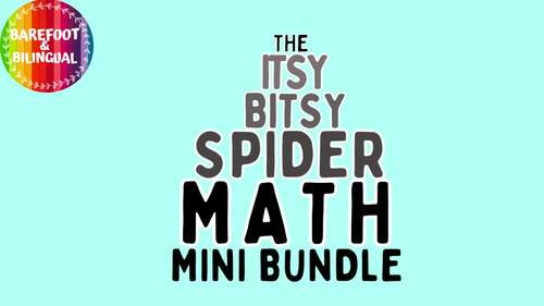 Itsy Bitsy Spider Math Clipart Mini Bundle - 6 sets in 1 - Nursery ...