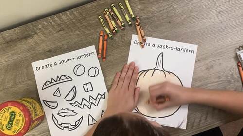 Create a Jack-o-Lantern Craft, Halloween Pumpkin Activity, Fall ...