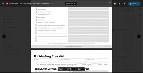 IEP Meeting Checklist | Printable PDF by Legit Learning | TPT