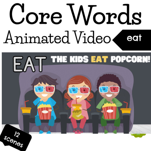 Core Vocabulary Word EAT/ Speech Therapy/ Nonverbal/ AAC / Speech ...