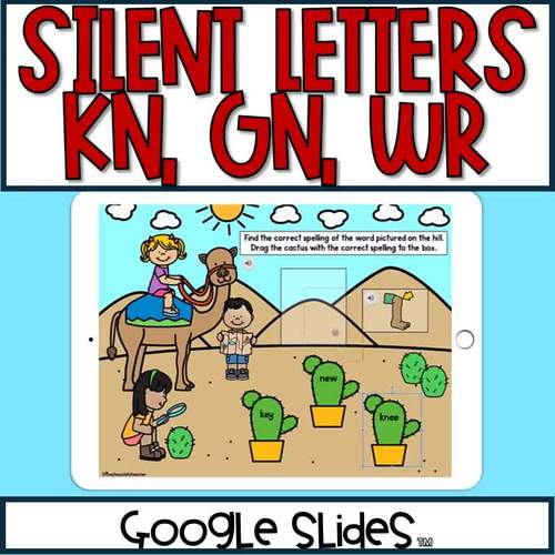 Silent Letters KN GN WR Digital Phonics Center Activities with Google ...