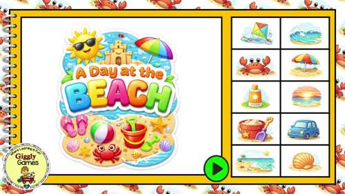 Interactive Adapted Book A Day at the Beach Google Slides Digital Resource