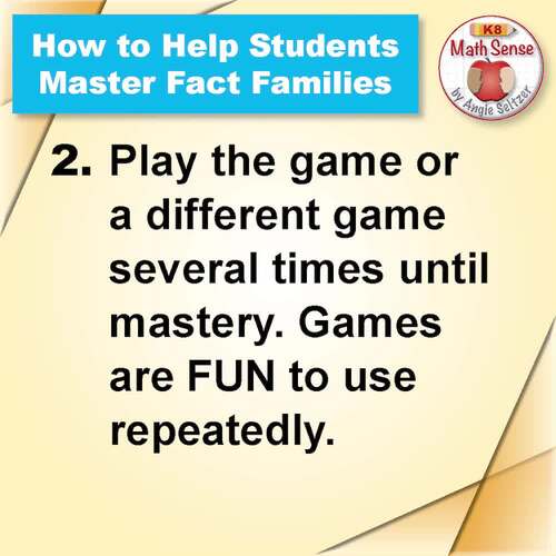 3rd-4th Grade Fact Families Multiplication & Division BUNDLE of 10 Card ...