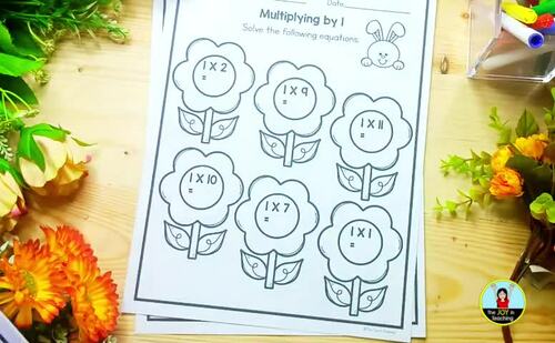 Spring Multiplication Worksheet by The Joy in Teaching | TPT