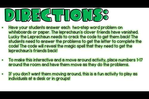 St. Patrick's Day Crack the Code Game | Telling Time to the Hour and ...