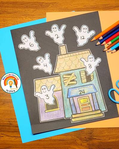 Halloween Math Crafts | Factors and Multiples Game | Halloween Math ...