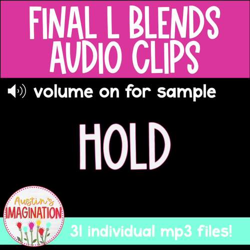 Final L Blends Audio Clips - Ending Consonants - Audio Files for ...