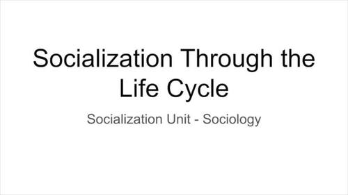 Socialization Through the Life Cycle | TPT