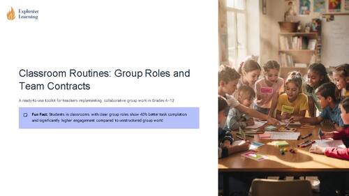 Classroom Routines Group Roles Career Exploration 101: Career Exploration