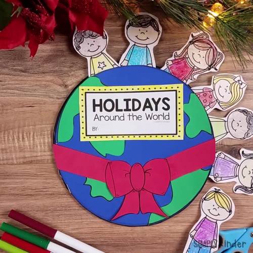 Holidays & Christmas Around the World Craft & Activities Book for ...