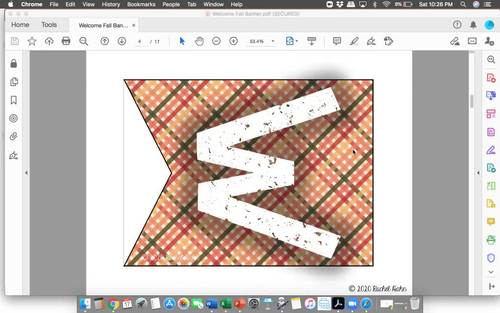 Welcome Fall Editable Banner by Harmony with Mrs Hahn | TpT