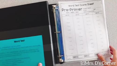 Dolch Words + Sentences, Writing Assessment for IEP Progress Monitoring