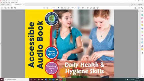 Daily Health & Hygiene Skills - Accessible Audio Book Gr. 6-12 | TPT