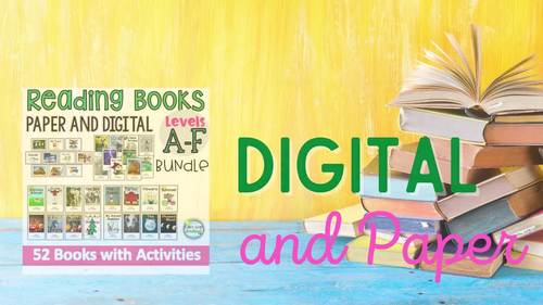 Printable Guided Reading Leveled Books PAPER & DIGITAL Readers Levels A ...