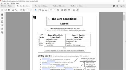 ESL Grammar Lesson Bundle - The Conditionals * Distance Learning by ESL ...