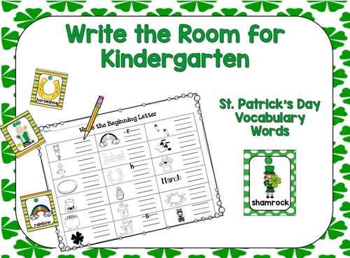 Write the Room Center St. Patrick’s Day - Themed Activities For ...