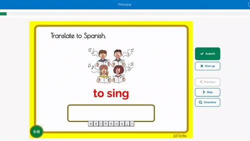 Spanish Boom Cards: AR VERBS (Spelling and Listening Activities) by NATAM