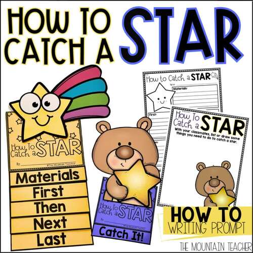 How To Catch a Star Writing Prompt and Space Craft for Bulletin Board