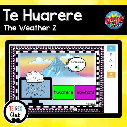 Te Huarere (The Weather) Boom Cards - 2 by Michele Coxhead | TpT