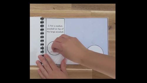 Build a Snowman Following Directions Activity by One Happy Resource