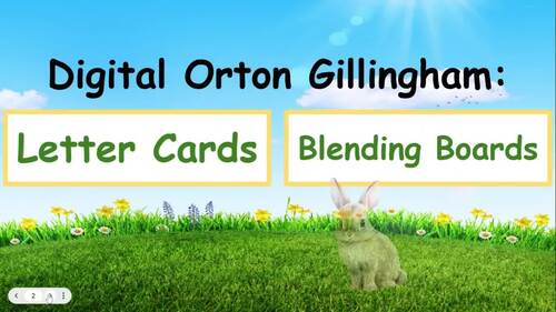 Orton Gillingham: Easter/Spring Digital Letter Cards & Blending Boards-PP