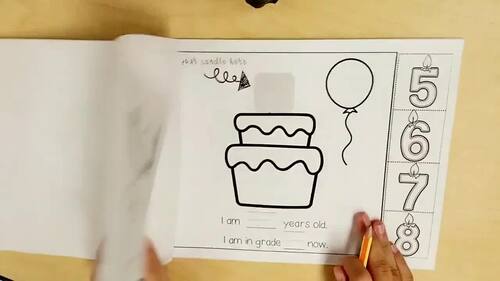 First Day of School All About Me Book: Special Education, Autism